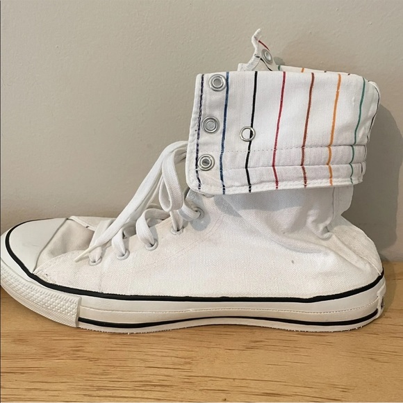 Converse | Shoes | Converse Vintage Snap Fold Down Hi High Top Sneakers ...